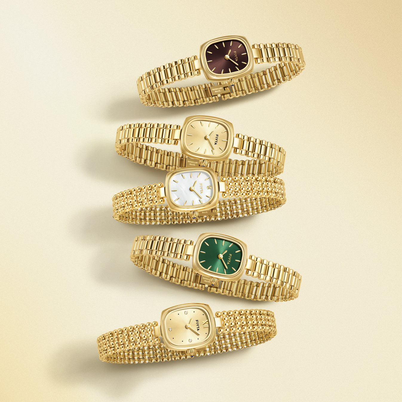 Gold Watches with Zircon Dial – FIYTA